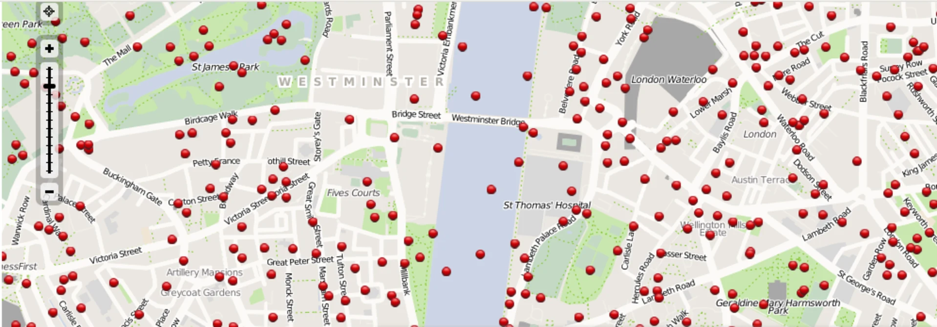Bomb Sight Map Pinpoints Each of the 50,000 Bombs That Fell On London ...