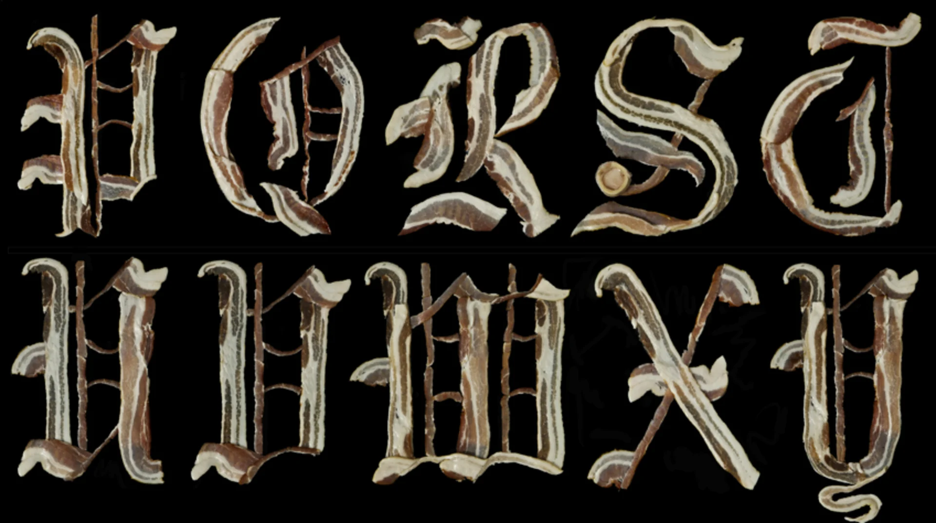 Bacon Typography: A Delicious Use of Oink And Paper - Fast Company
