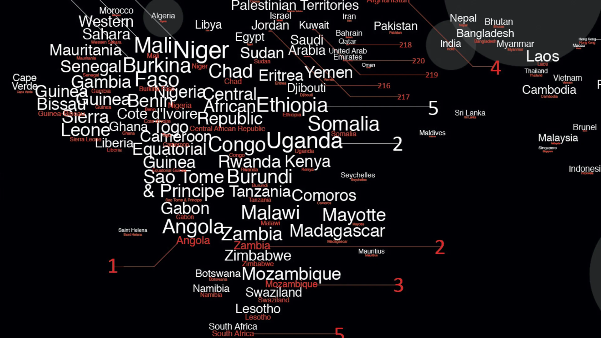Infographic: A Map That Compares Global Birth And Death Rates At A ...