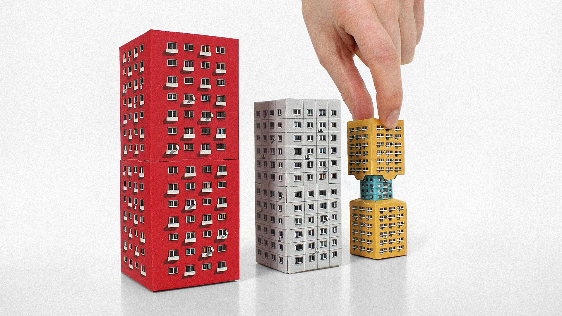 Bring Eastern Bloc Architecture Home With These Paper Building Blocks ...