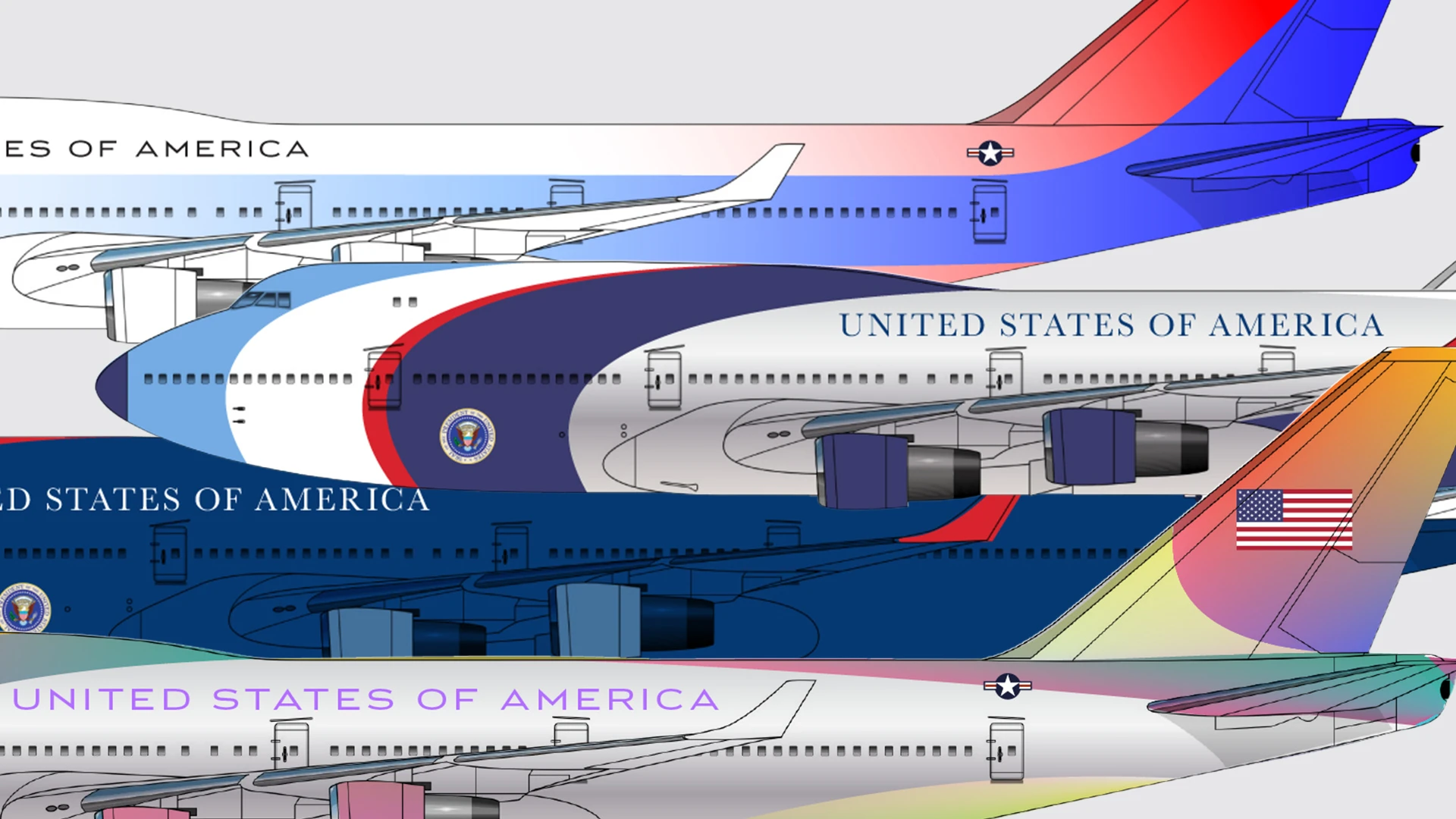 Designers give Air Force One a fresh, rainbow-hued look - Fast Company