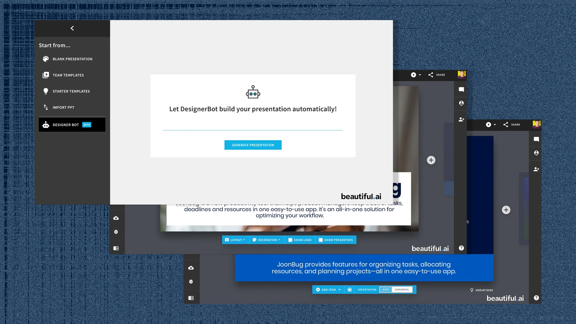 New generative AI tool instantly builds presentation decks