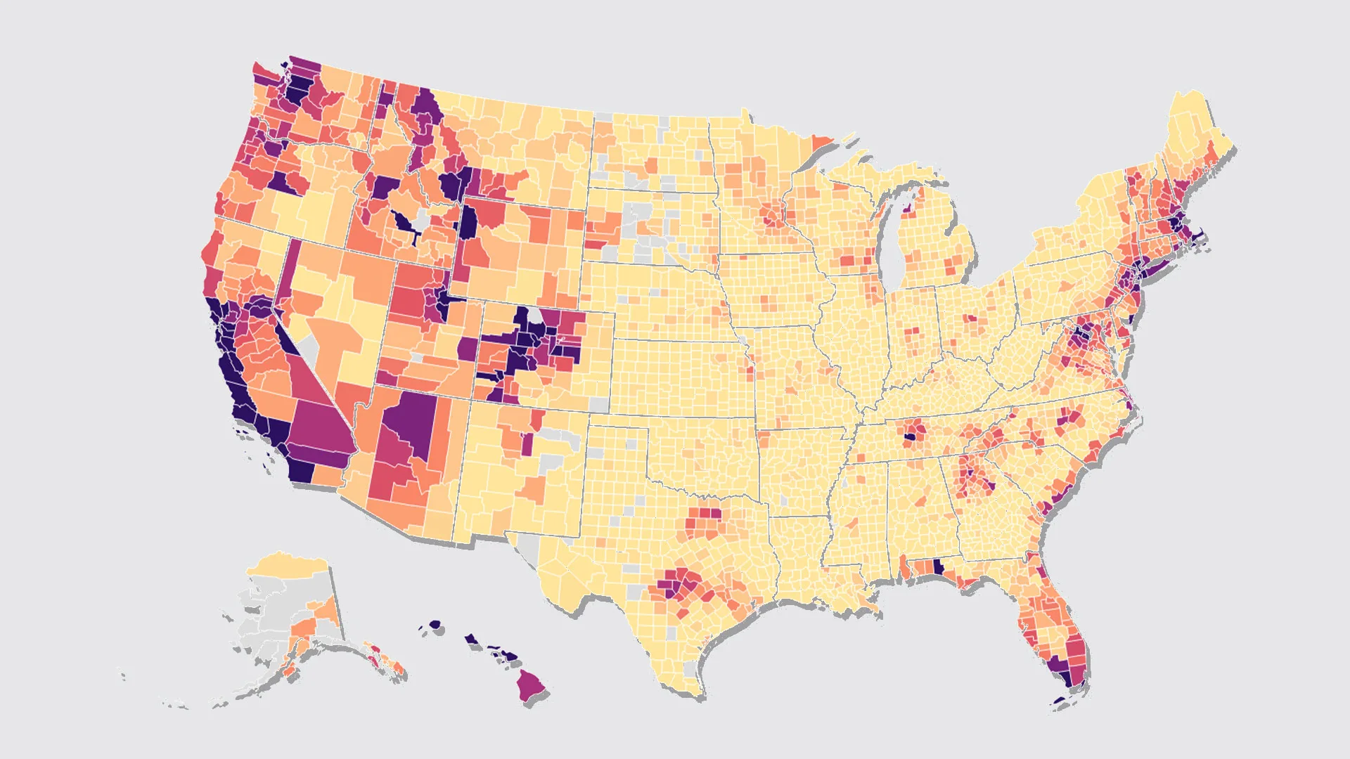 How home prices vary across the country, as told by 6 interactive maps