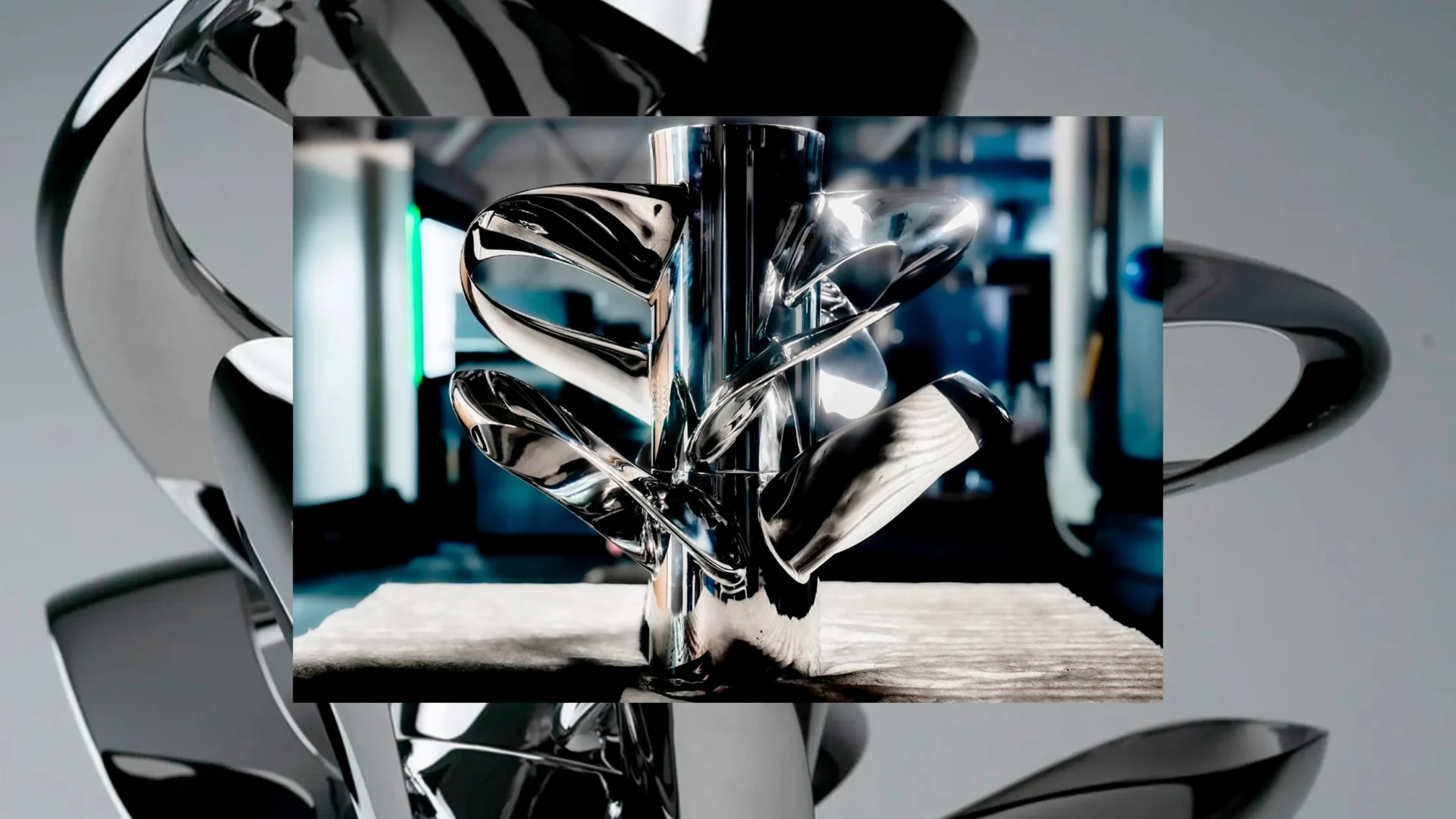 The Sharrow CX propeller is radically more efficient and quieter