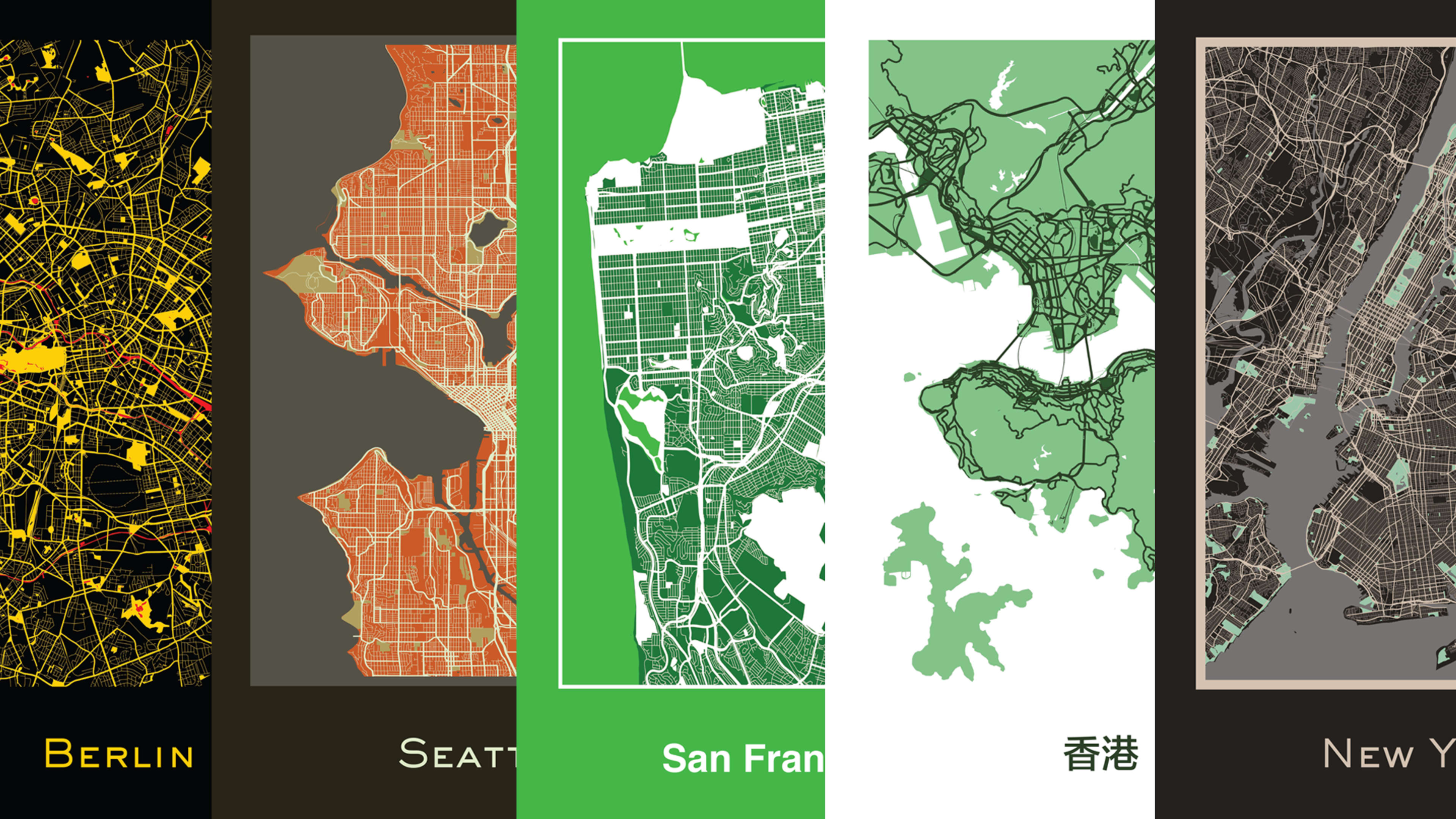 12 Stylized Maps That Express The Beauty Of Cities - Fast Company