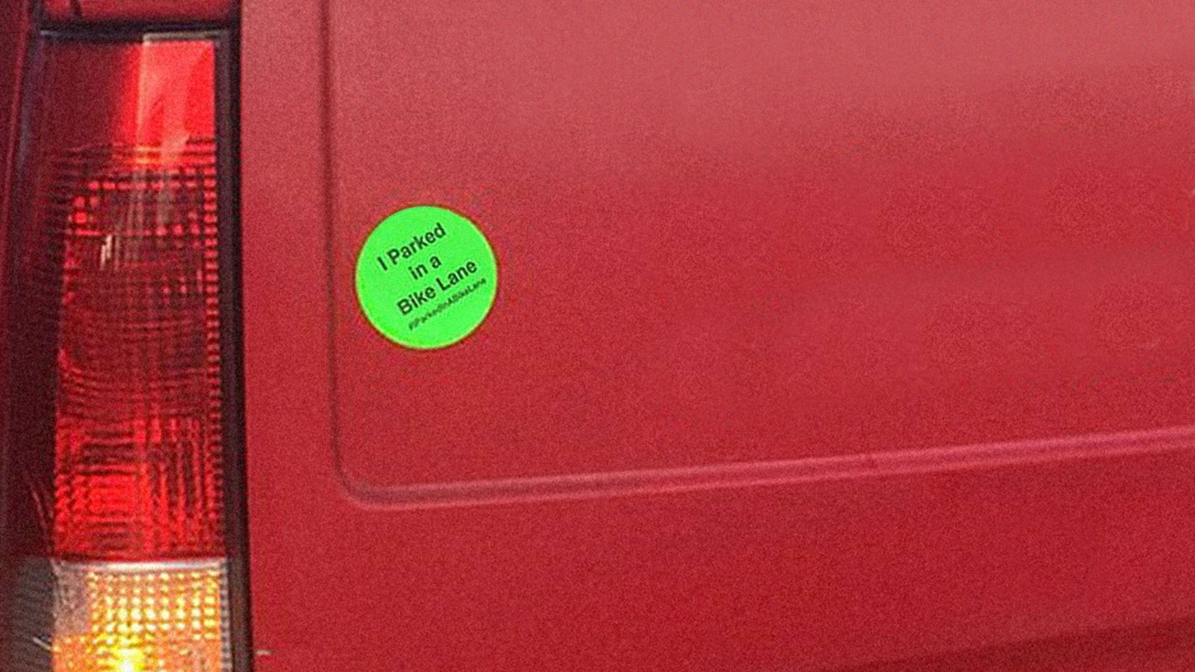 These Passive-Aggressive Stickers Shame Drivers Who Park In Bike Lanes ...