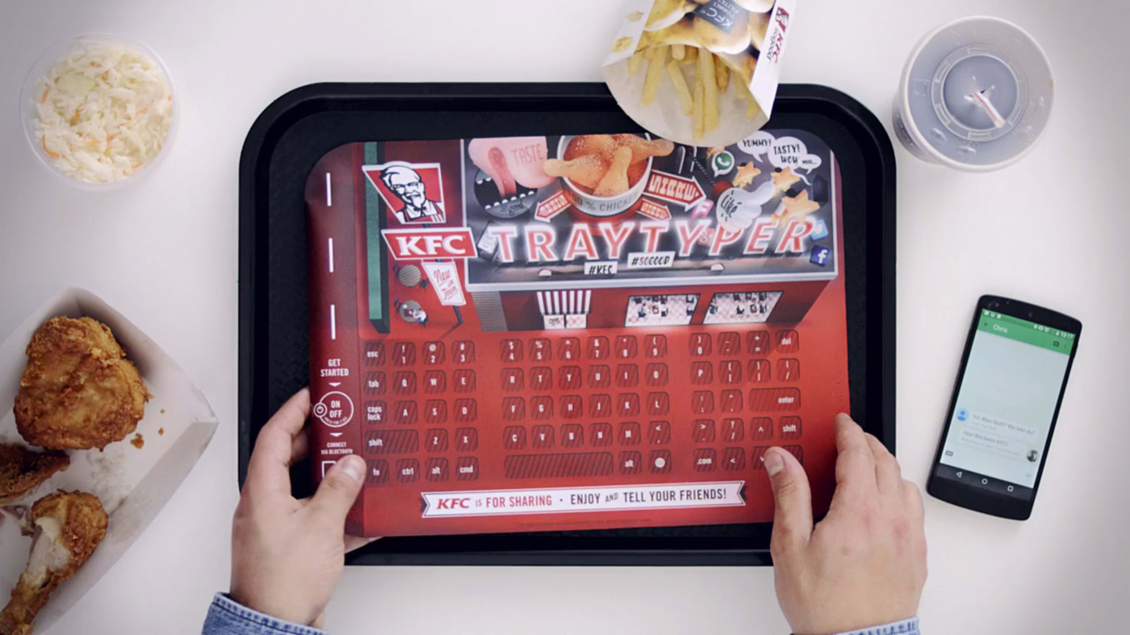 Sticky fingers? KFC Turns Its Tray Liners Into Keyboards For ...