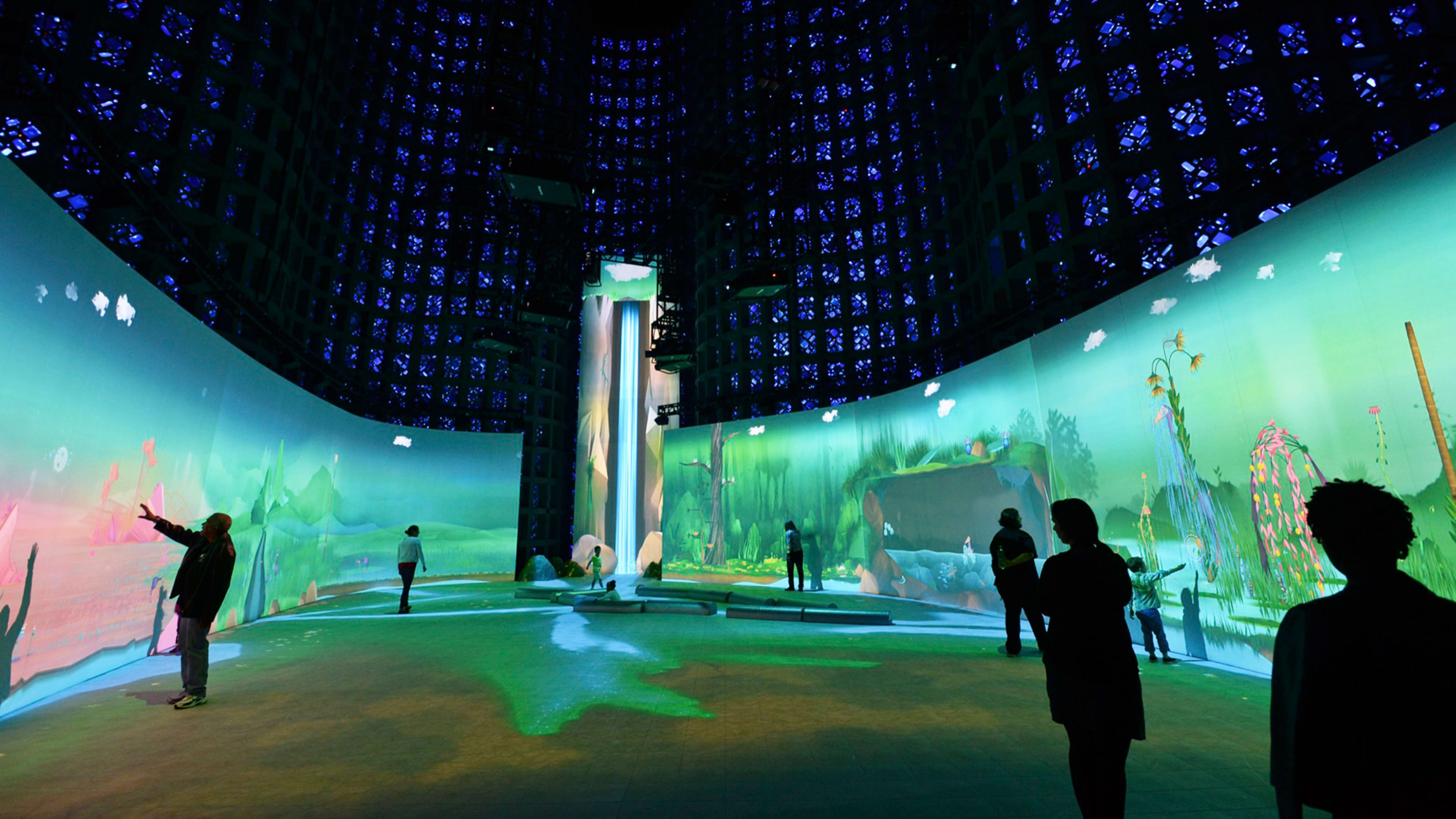 Let This 48-Foot Virtual Waterfall Teach You About The Environment ...