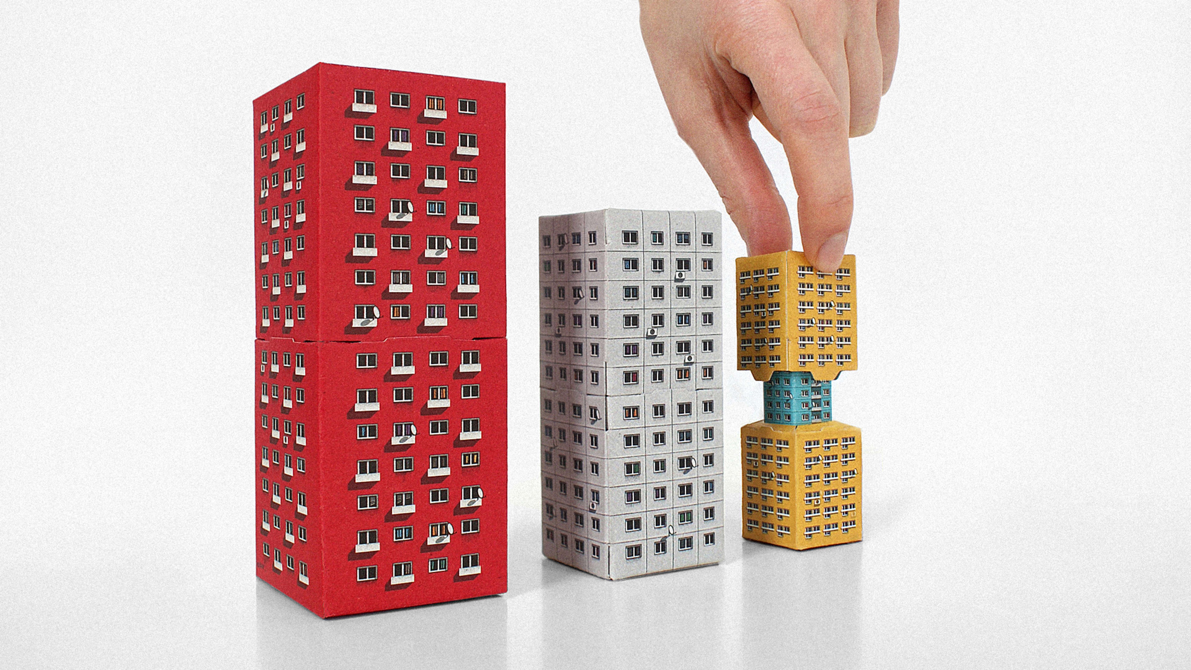Bring Eastern Bloc Architecture Home With These Paper Building Blocks ...