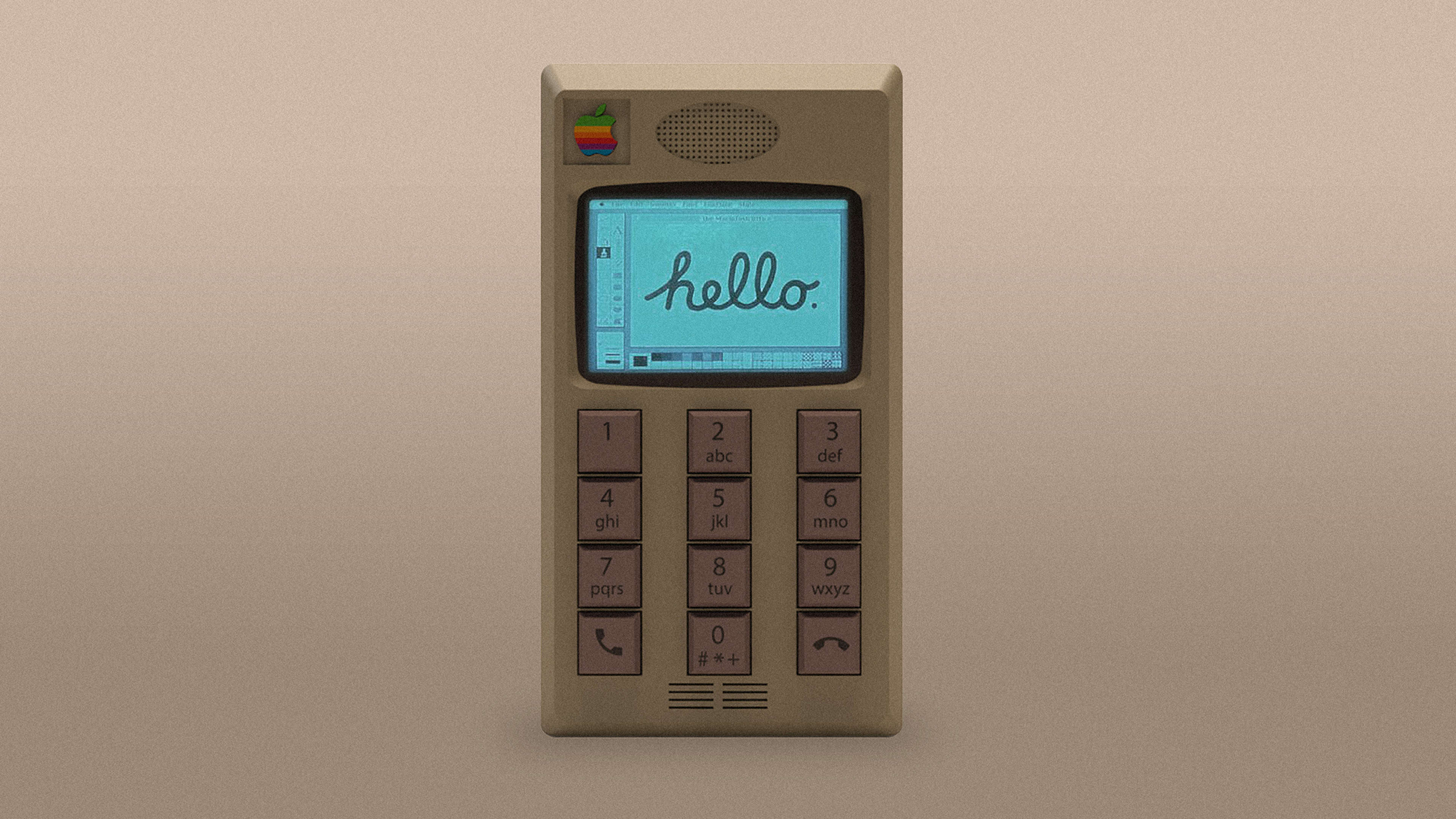 Here's how the iPhone would look if Apple had designed it in the 1980s ...