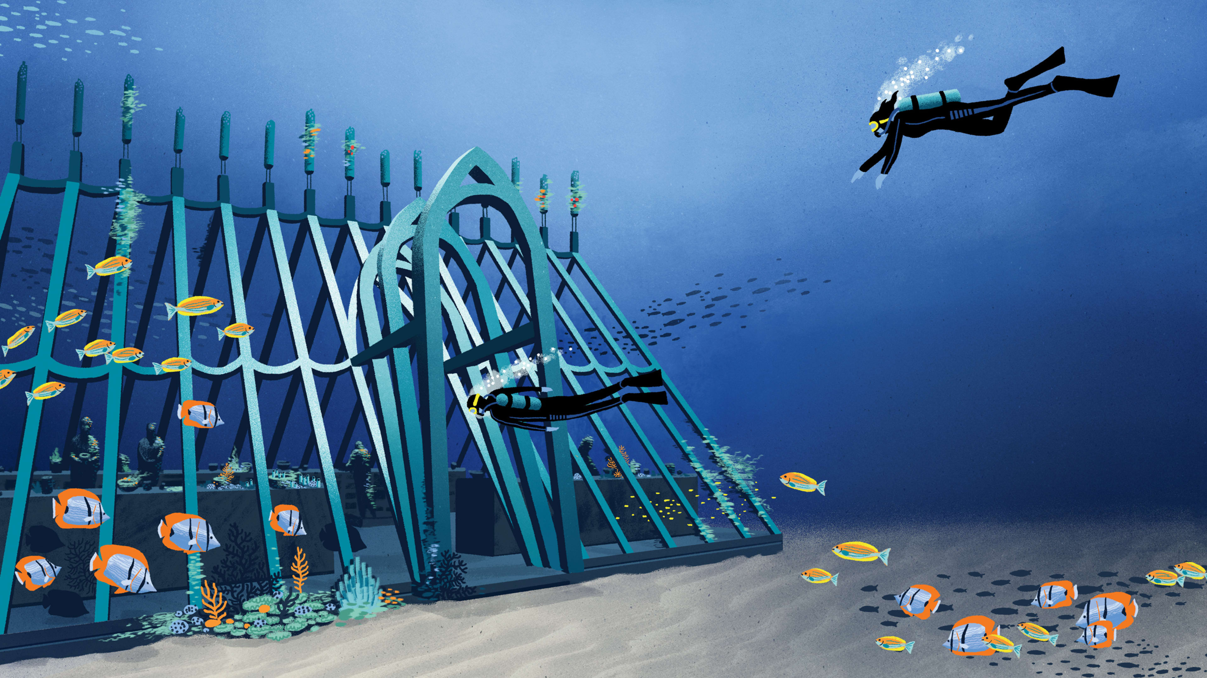 Sculpture Jason deCaires Taylor's Museum of Underwater Art in Australia ...