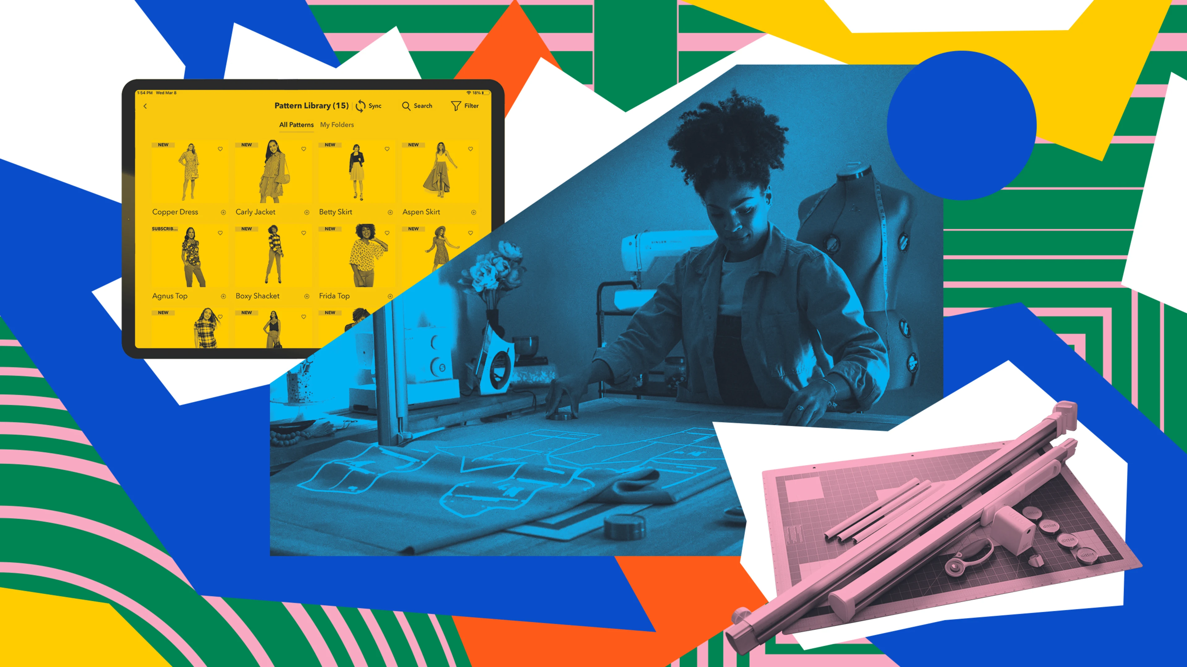 A new pattern projection system brings sewing into the digital age