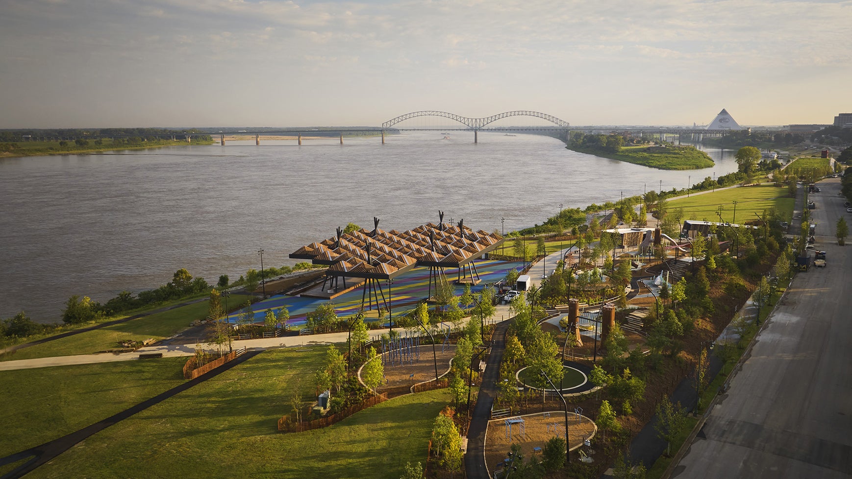 $61 million Memphis park by Scape and Studio Gang rebuilds connection ...