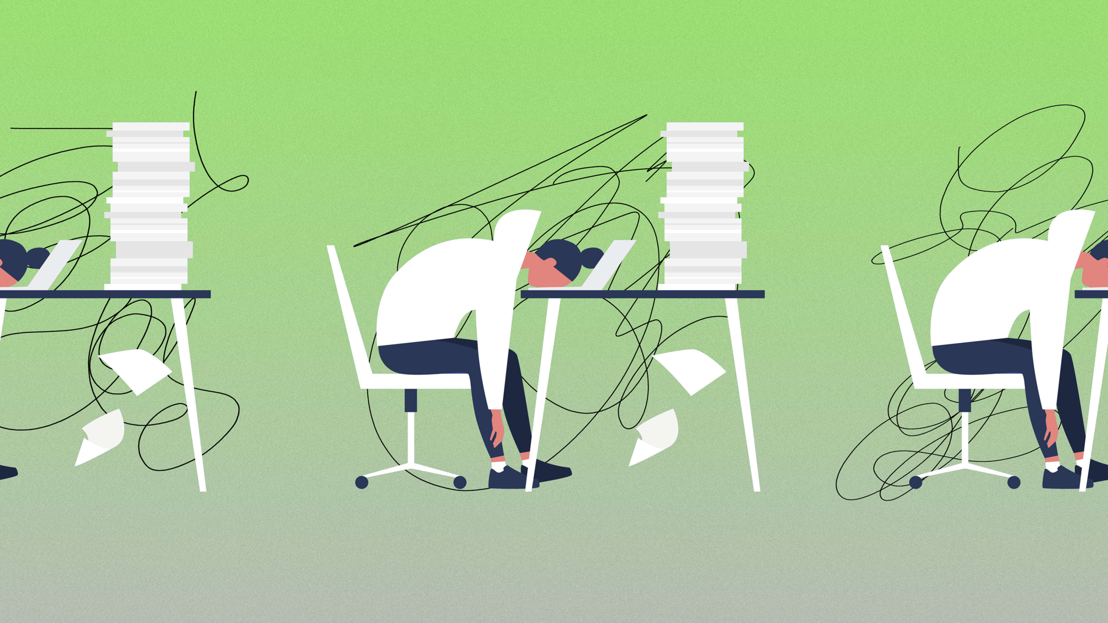 Unhappy Office Workers