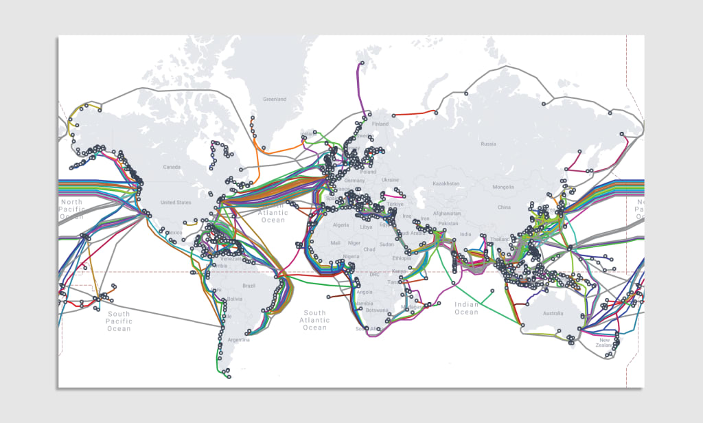 Nearly all data that moves around the world goes through these undersea ...