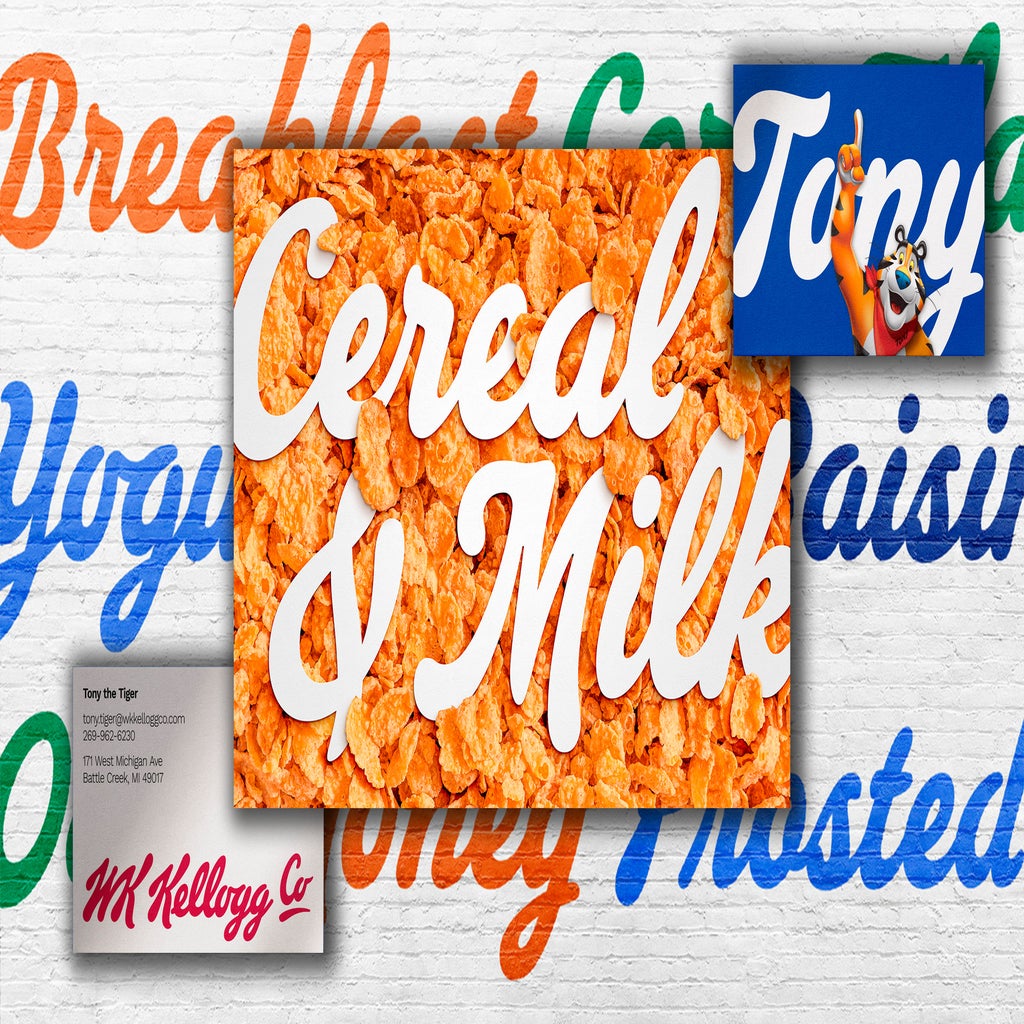 Kellogg's new custom typeface is a tasty take on its classic logo