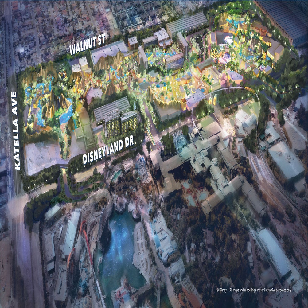 Disneyland expansion map shows historic plans for California park- Fast ...