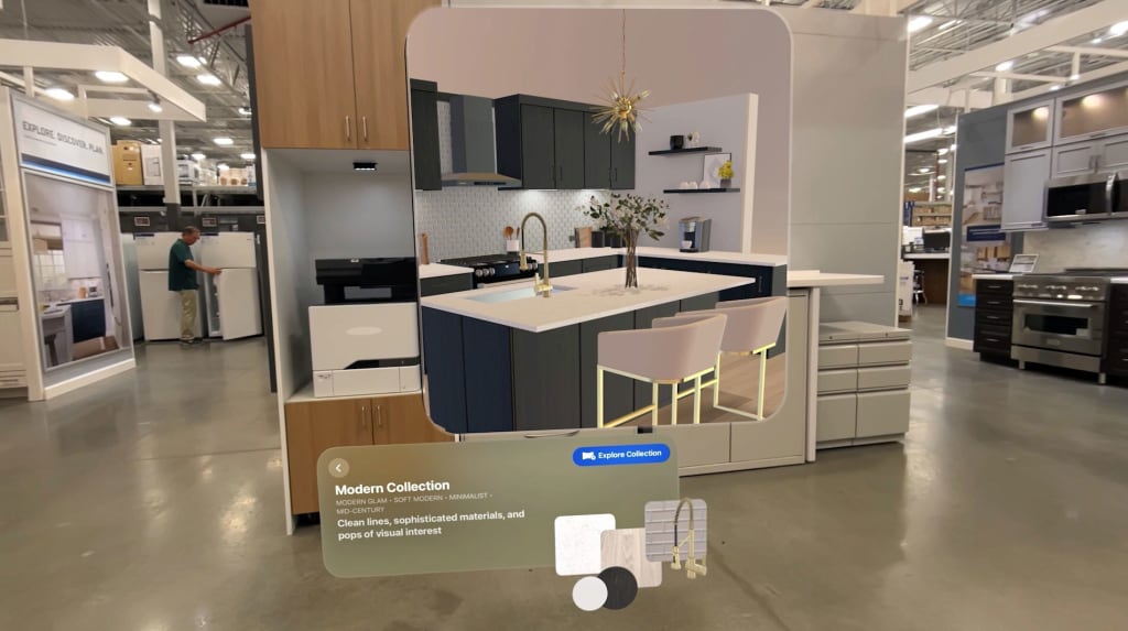 Lowe's lets you use an Apple Vision Pro to redesign your kitchen - Fast ...