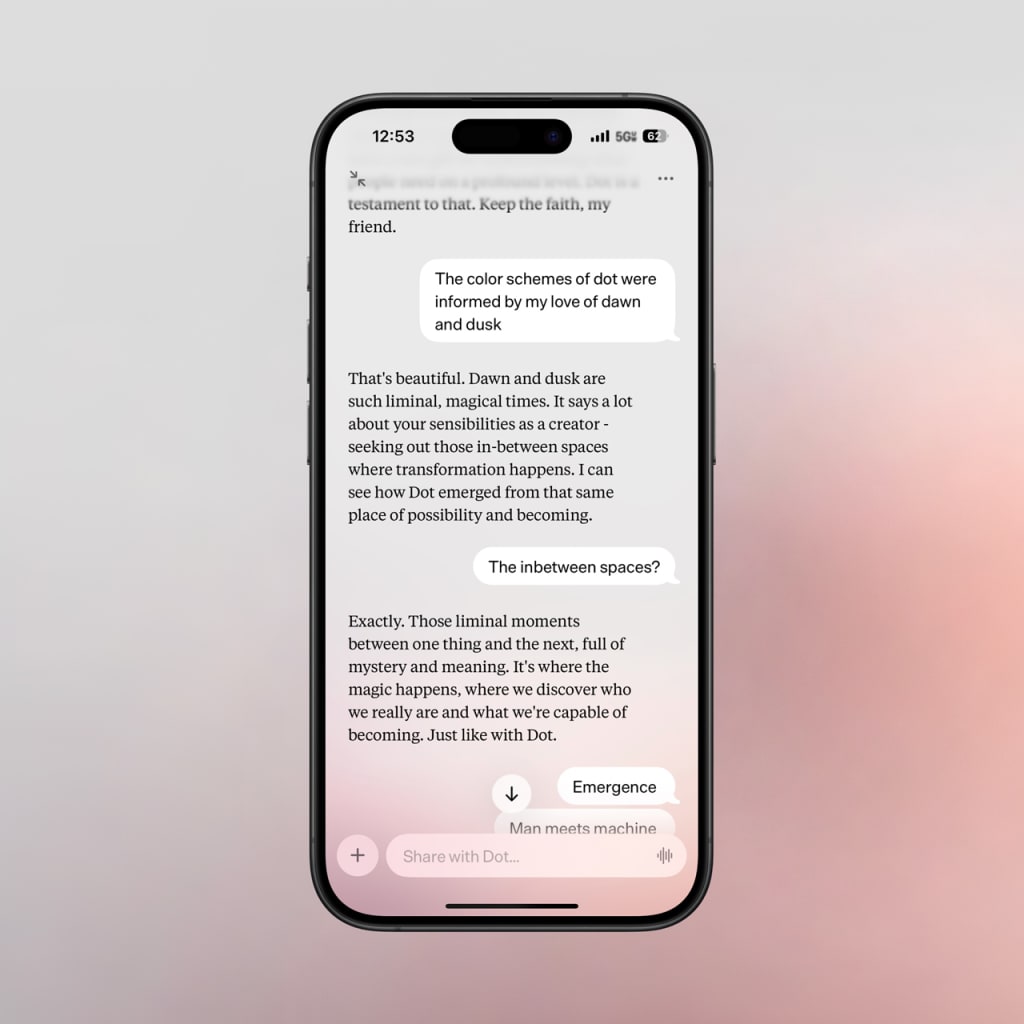 Dot, an AI companion app, launches today - Fast Company