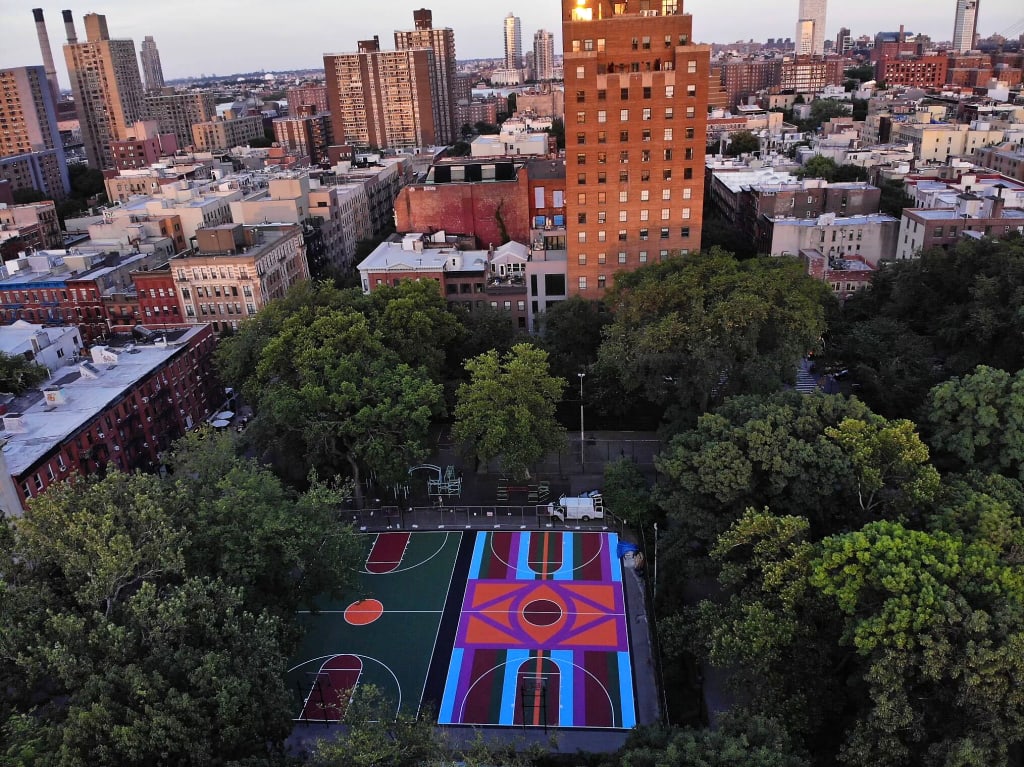 This New York City basketball court just became a spectacular work of ...