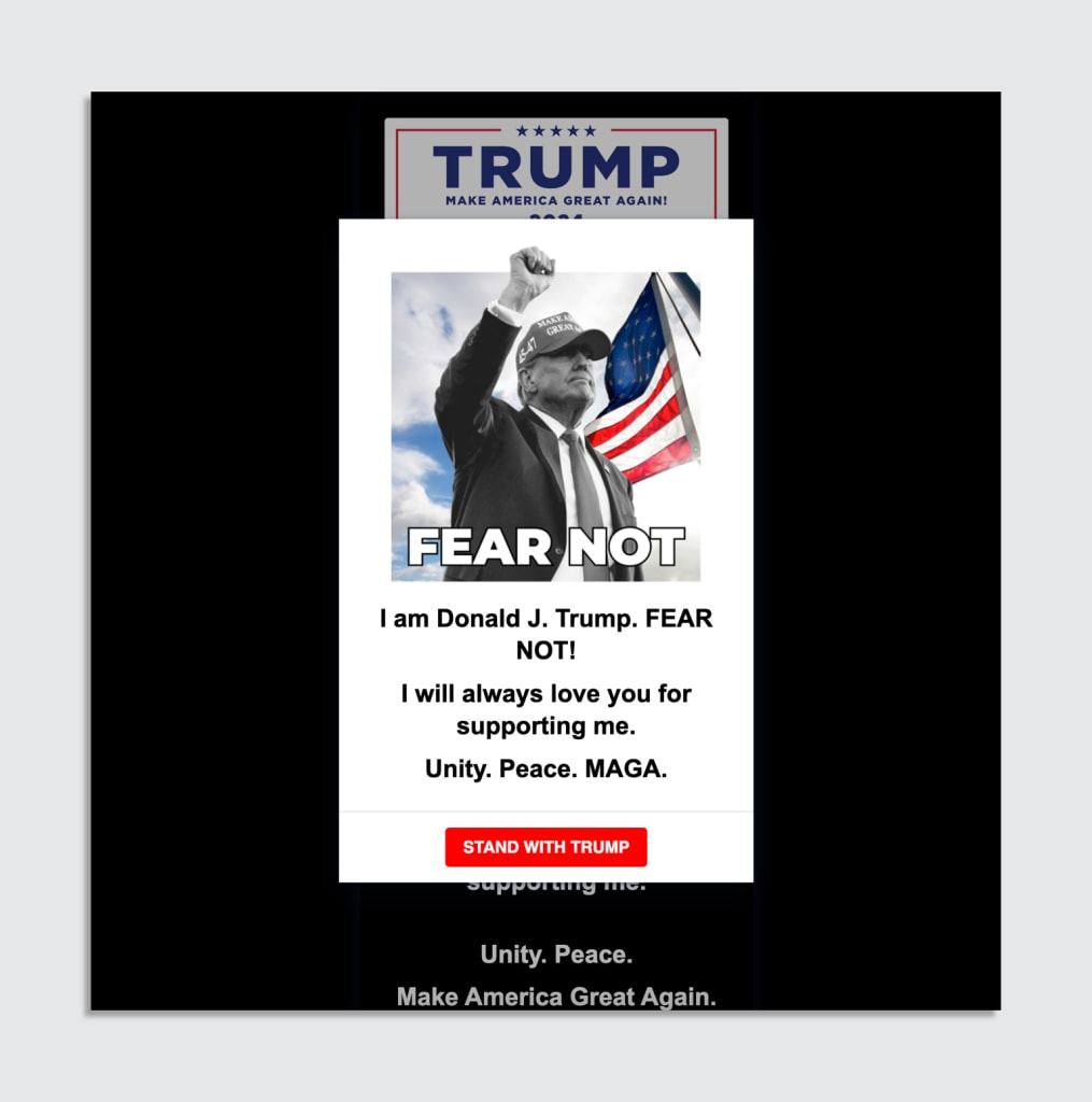 The new Trump-Vance logo looks familiar—and that's exactly the point ...