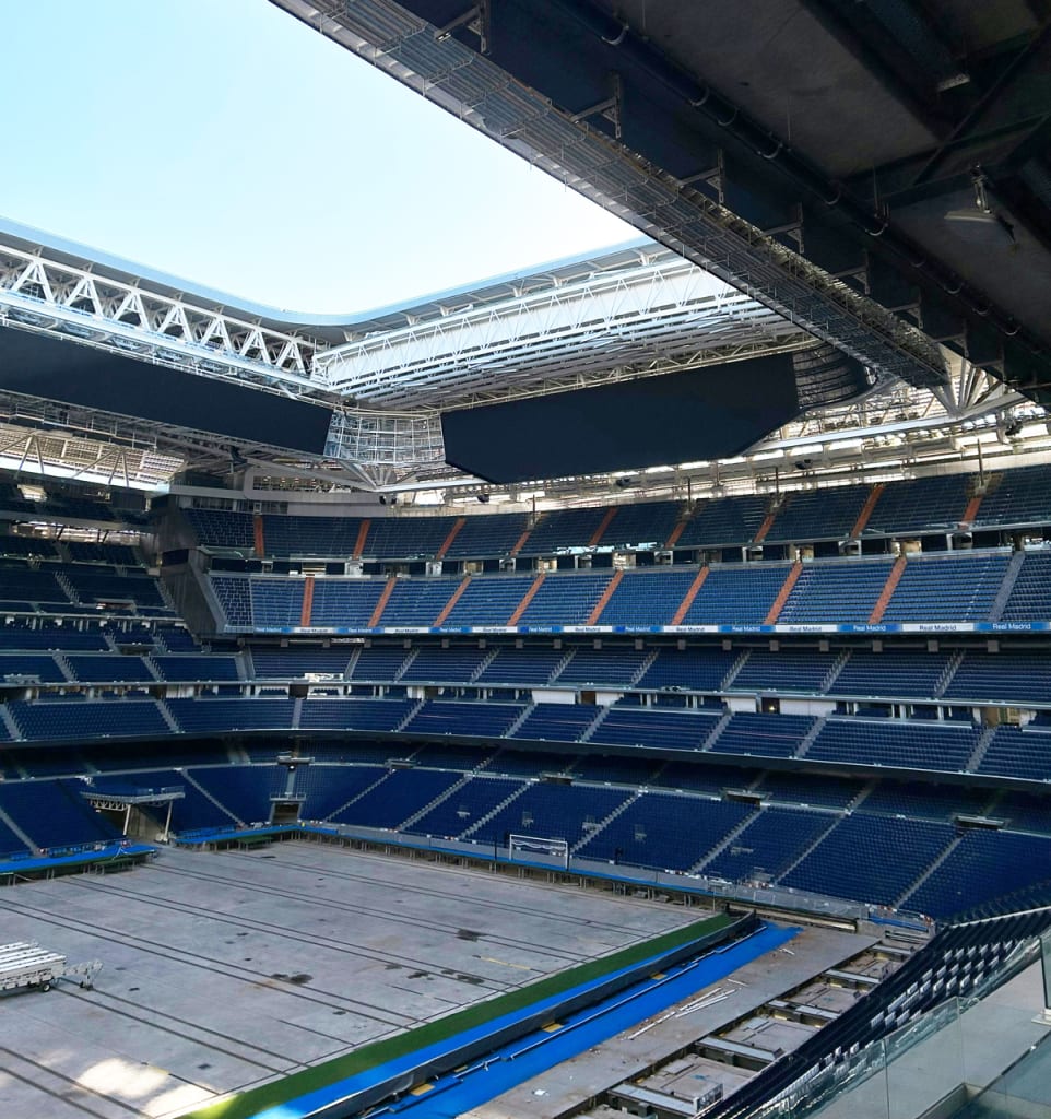 Real Madrid New Stadium THE DISAPPEARING PITCH: ITALIAN MAGIC AT THE