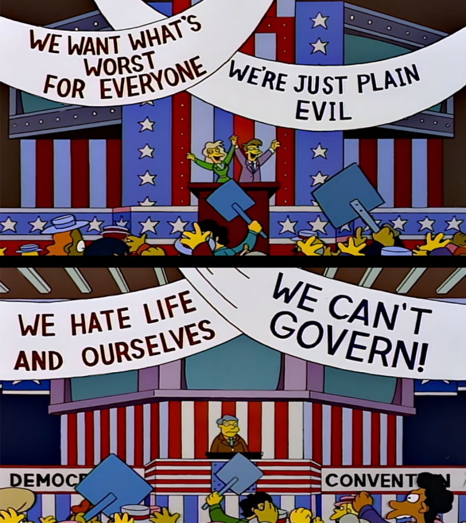 DNC 2024 corrects a 30-year-old Simpsons joke about Democrats - Fast ...
