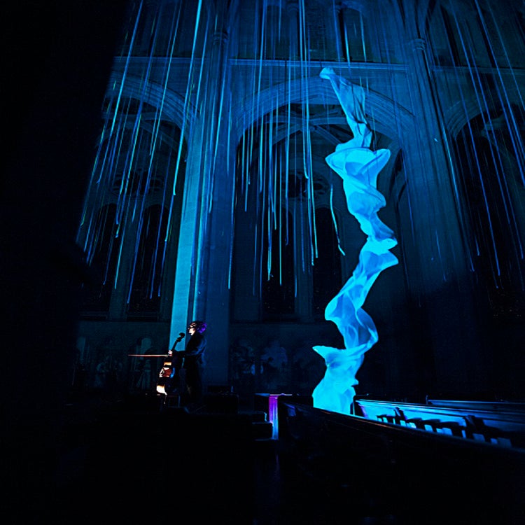 Synesthetic Artist Suspends 20 Miles Of Ribbon Inside Grace Cathedral ...