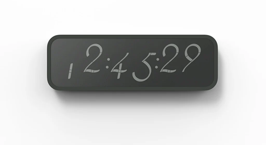 Digital Clocks Updated With An Elegant Script Typeface - Fast Company