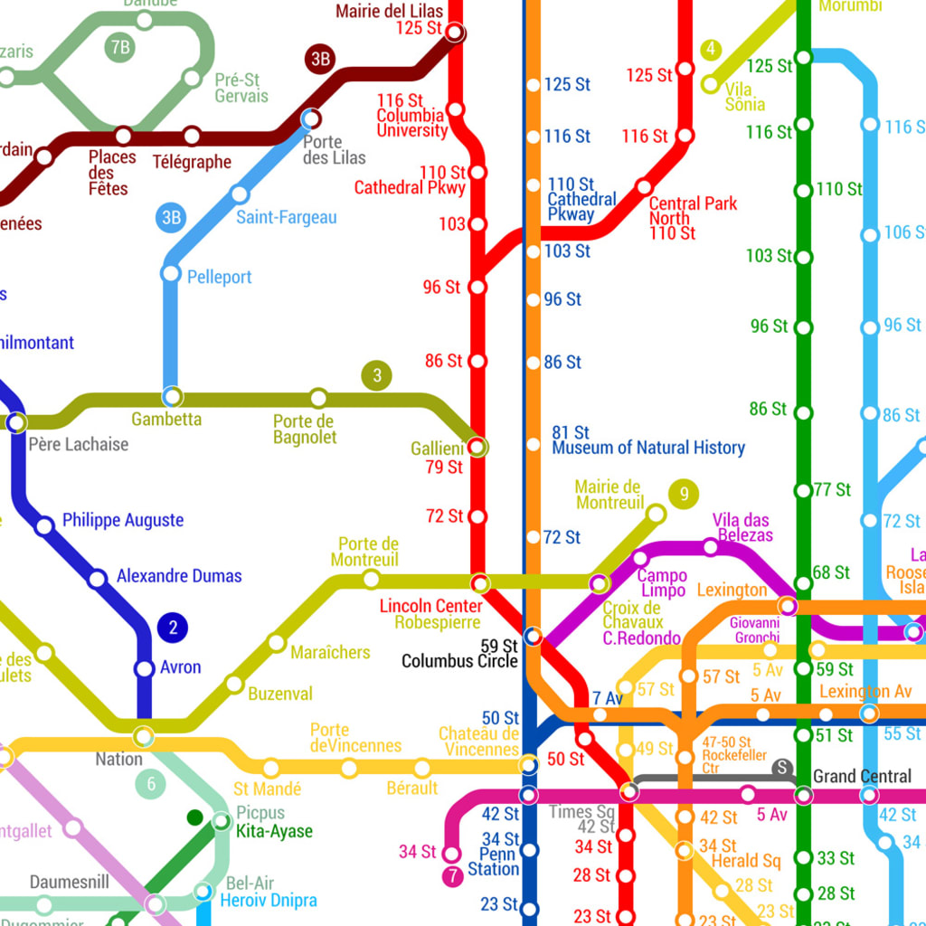 214 Subway Systems Combined Into One Worldwide Metro Map - Fast Company