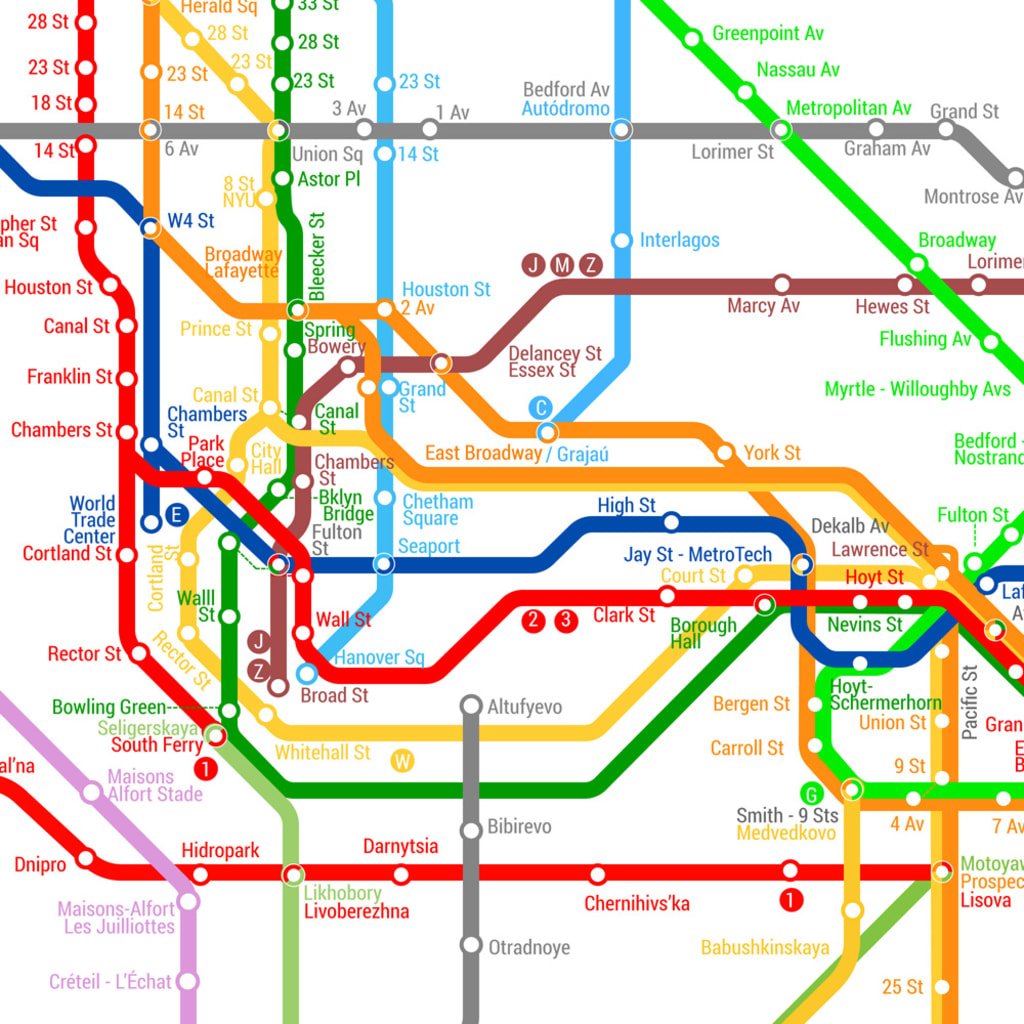 214 Subway Systems Combined Into One Worldwide Metro Map - Fast Company