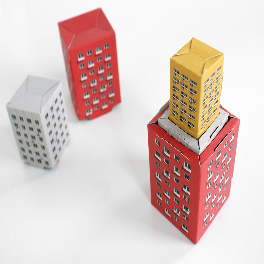 Bring Eastern Bloc Architecture Home With These Paper Building Blocks ...