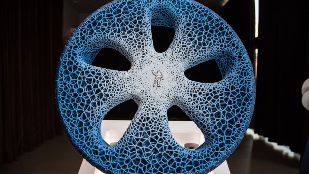 This New Tire Has No Air And Is 3D Printed From Biodegradable Materials ...