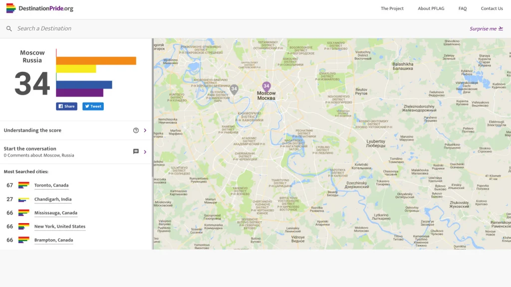 This Map Visualizes How LBGTQ-Friendly Your Next Vacation Destination ...