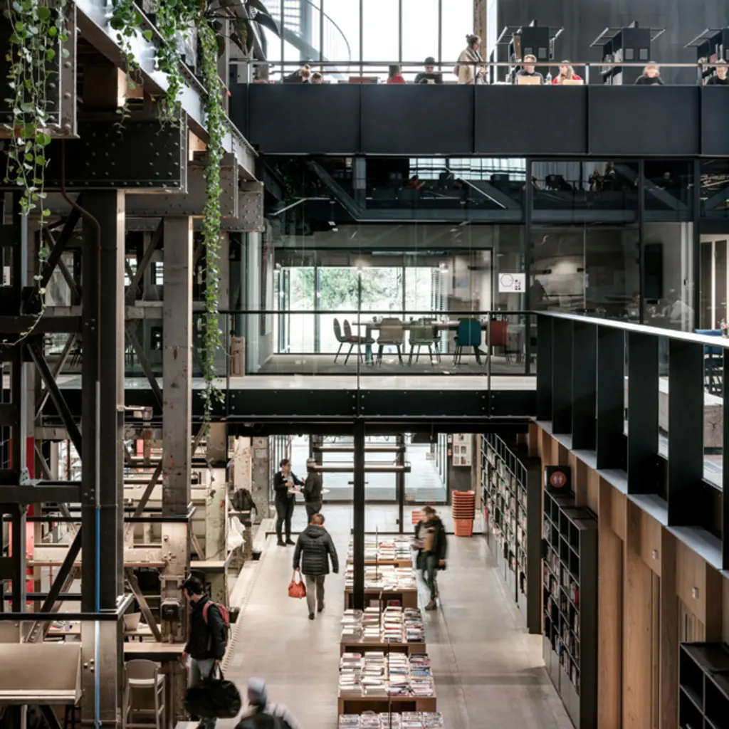 The library of the future is in an 80-year-old converted train shed ...