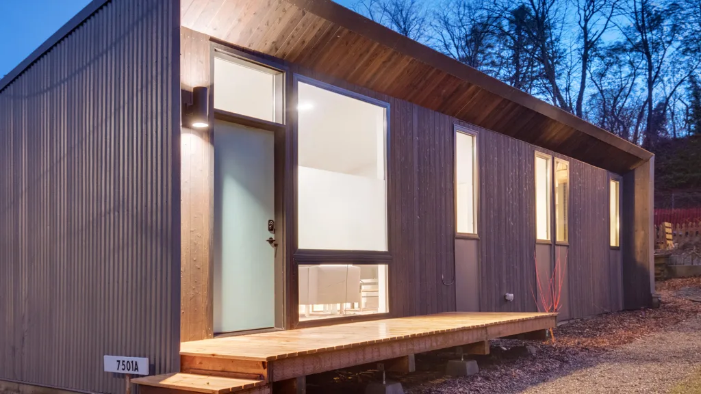 These flat-pack homes can be fully assembled in less than three months ...