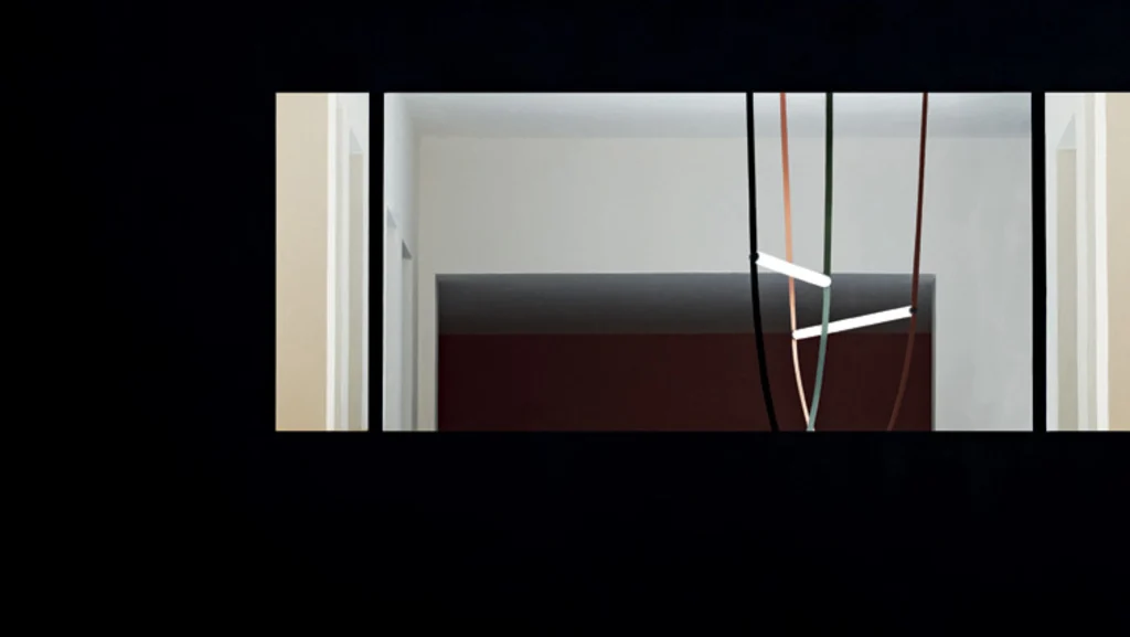 This stringy chandelier is all about its very long cord - Fast Company