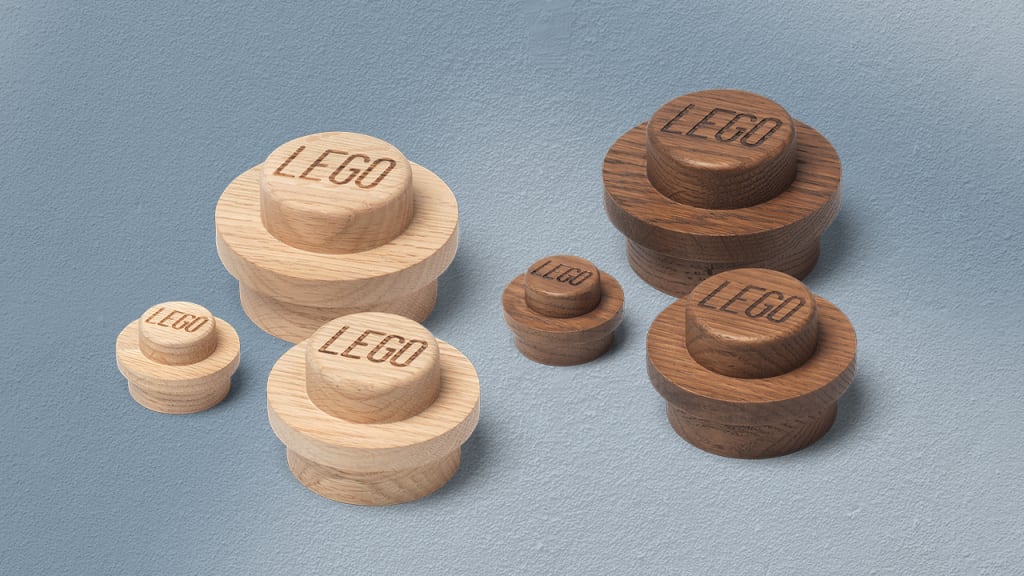 Lego turns its iconic pieces into supersized wooden home accessories ...