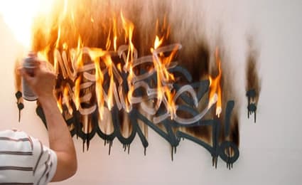The Next Graffiti Fad: Fire-Tagging [UPDATED] - Fast Company