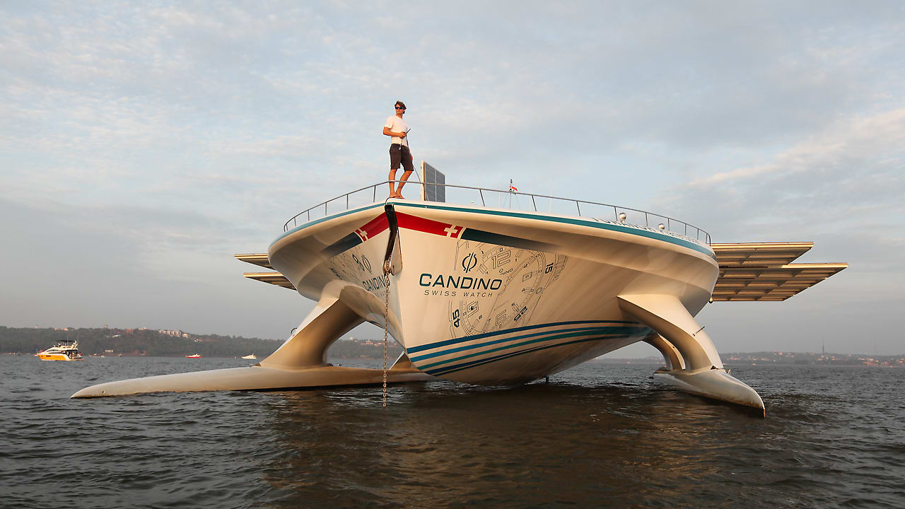 This Crazy Boat Just Completed The First Solar-Powered Sail Around The ...