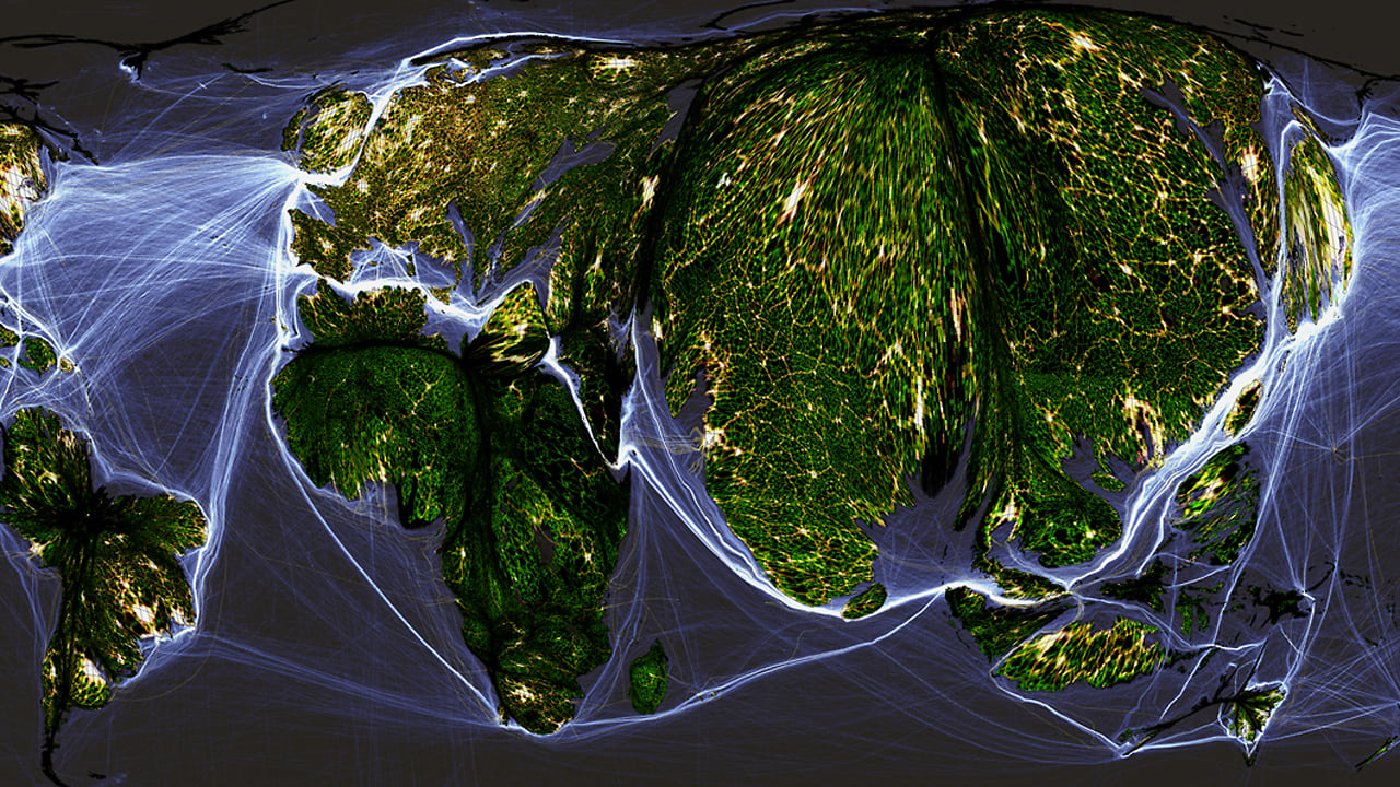 Crazy Maps Show The World Organized By Human Activity - Fast Company