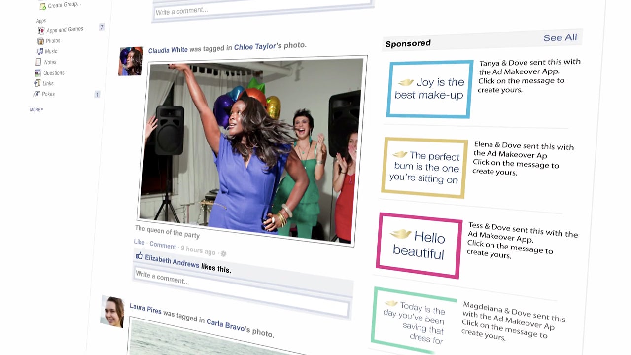 Dove Targets Facebook Ads With Ad Makeover App - Fast Company