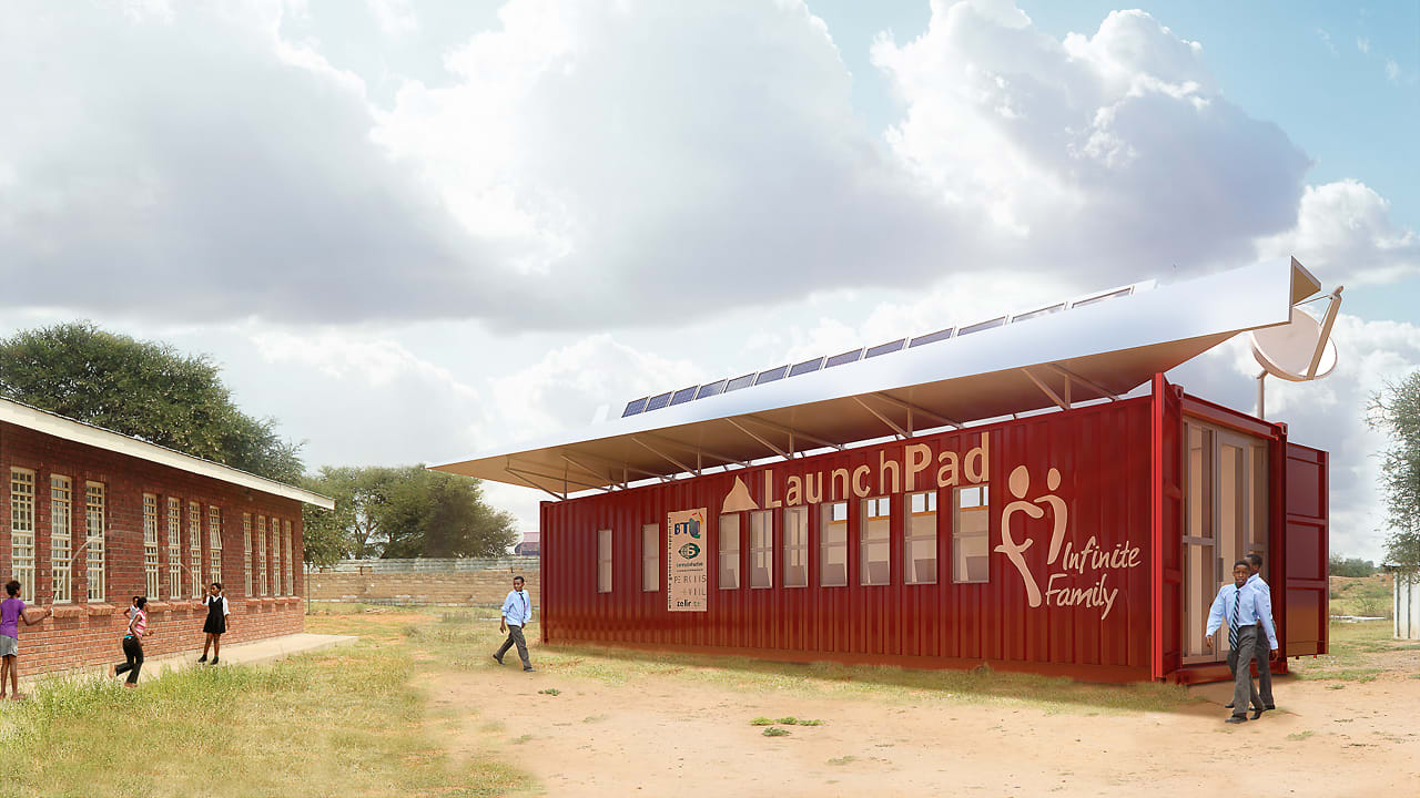 Shipping Container Computer Labs Connect Kids With Mentors Around The ...