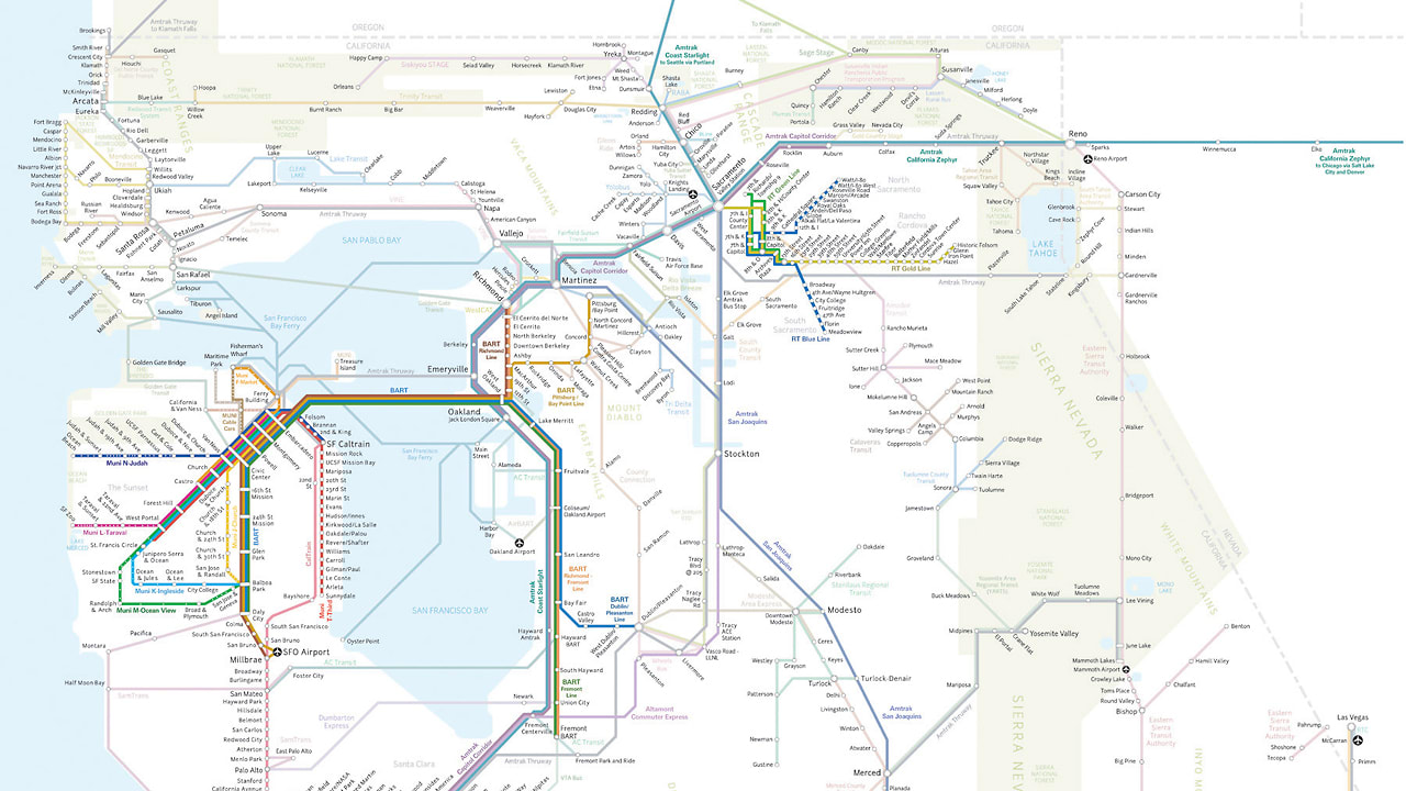 Mapping All Of California's Public Transportation - Fast Company