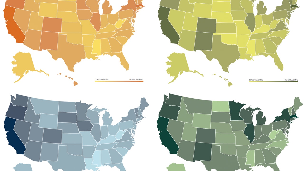 The States And Cities That Lead (And Lag) In The Clean-Tech Economy ...