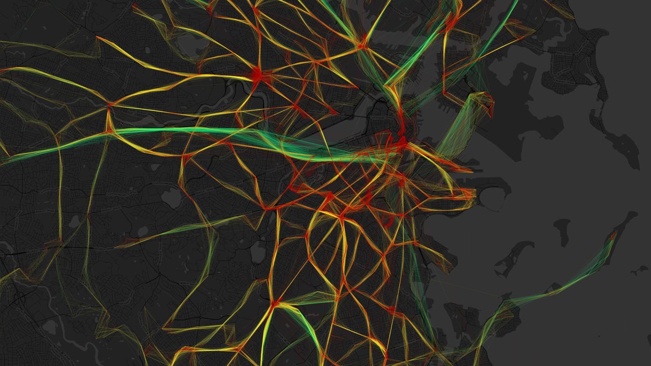 Mesmerizing Maps Of A City's Moving Buses - Fast Company