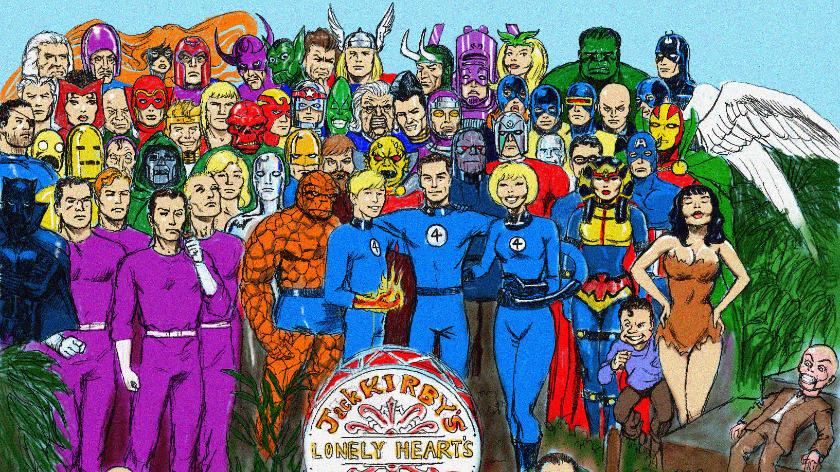 See The Fantastic Four As The Beatles, and Other Comic Book-Album Cover ...