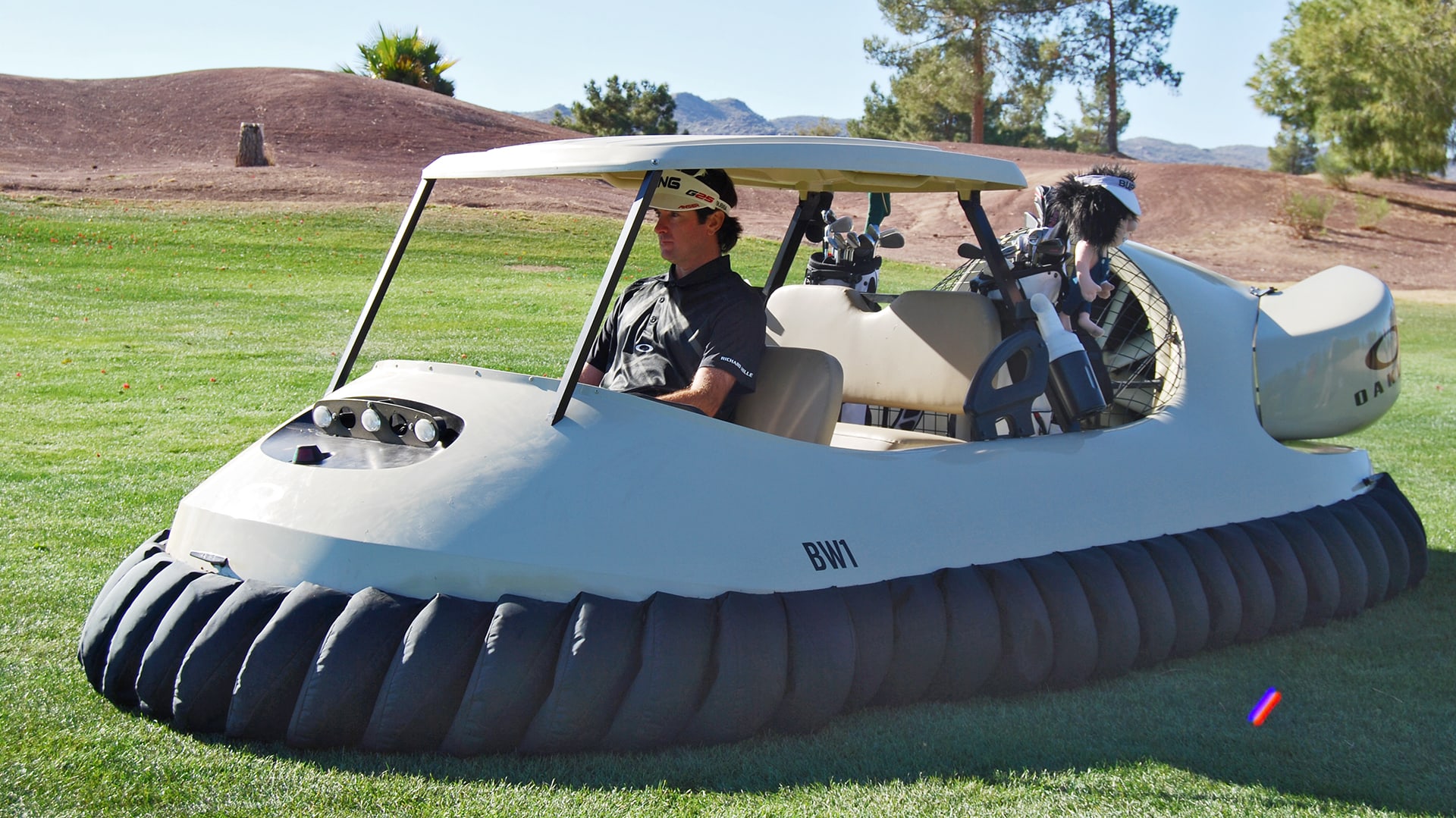 How Oakley Got Bubba Watson Behind The Wheel Of A Hovercraft Golf Cart ...