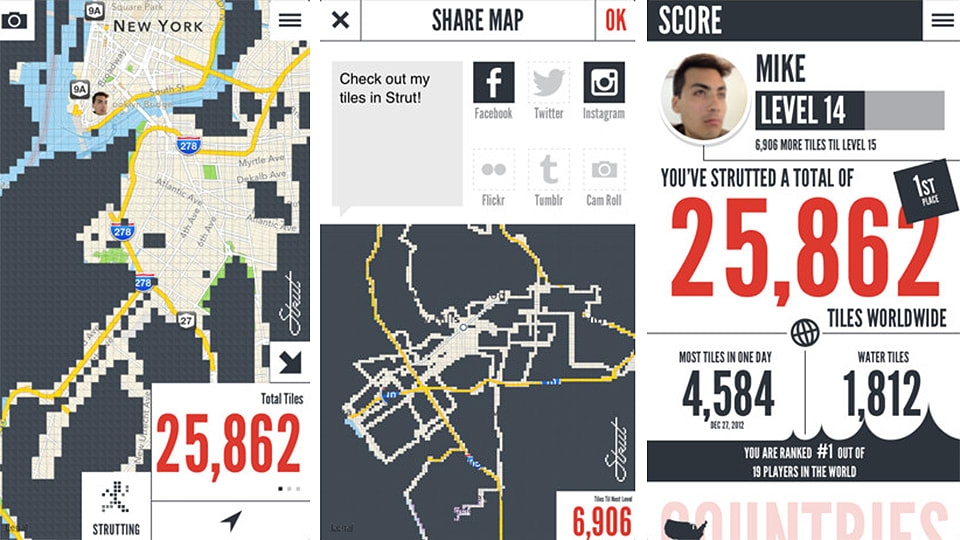 Strut Gamifies Your Travels, Slowly Uncovers A Digital Map Of The World ...