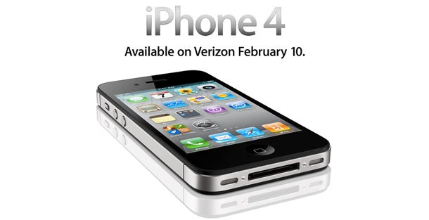 Verizon Gets the iPhone 4, Arriving February 10th From $199.99 - Fast ...